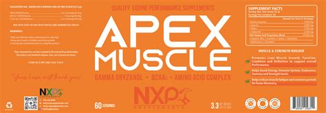 Apex Muscle 33 Lb Nxp Supplements