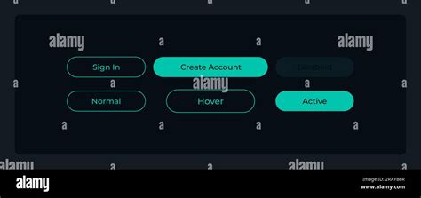 Creating Account Ui Elements Kit Stock Vector Image And Art Alamy