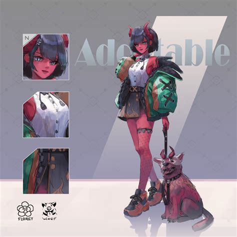 Adopt Demongirl Open By 2dmouse On Deviantart