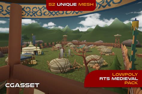 lowpoly rts package 3d 주변환경 unity asset store