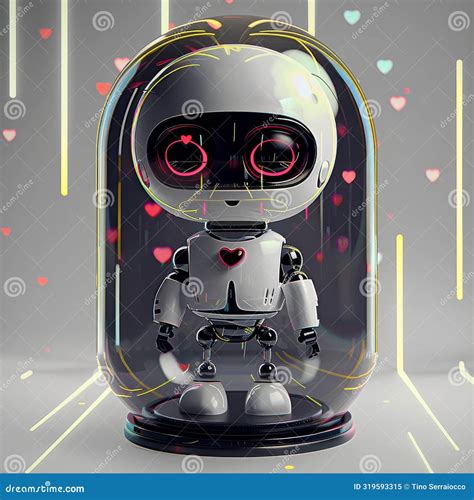 3D Rendering Of A Robot With Graduation Cap And Futuristic Aesthetic