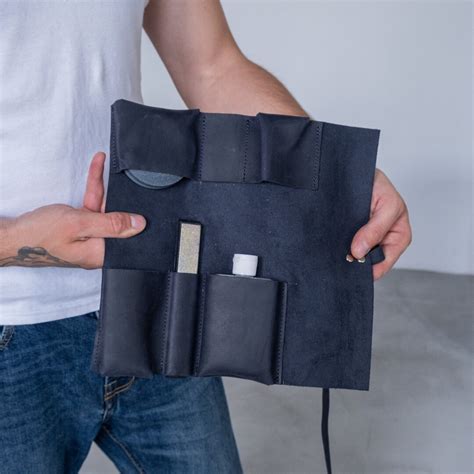 Small Tool Roll Small Tool Organizer Leather Tool Roll Leather Tool