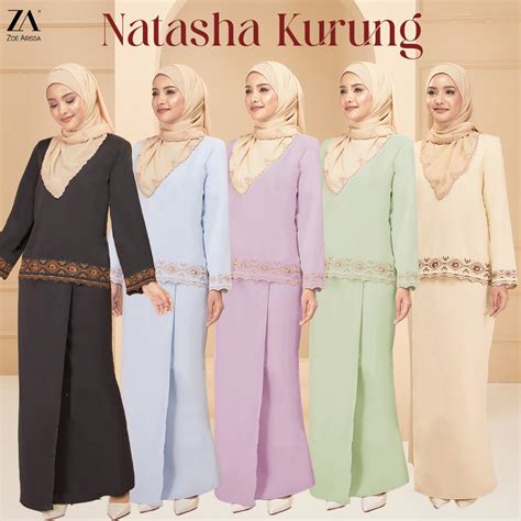 Zoe Arissa Baju Raya Haji 2024 Viral Natasha Baju Kurung Kedah Sulam
