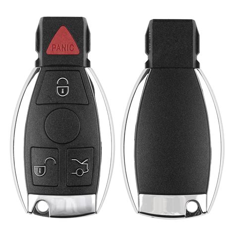 Smart Key Shell 4 Buttons With Panic For Mercedes Benz 5pcs Lot