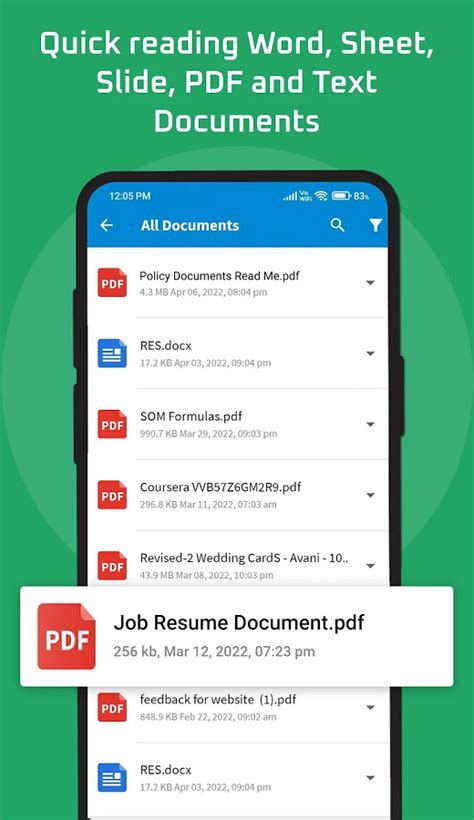 Office Reader Document Viewer Document Reader With Admob By