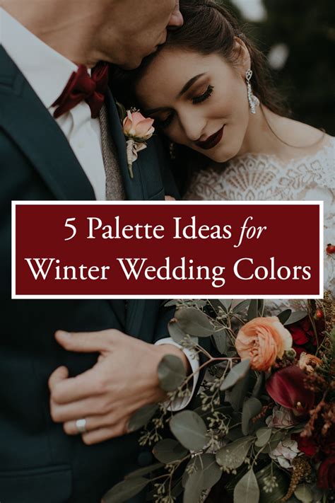 7 Palette Ideas For Winter Wedding Colors Junebug Weddings Wedding
