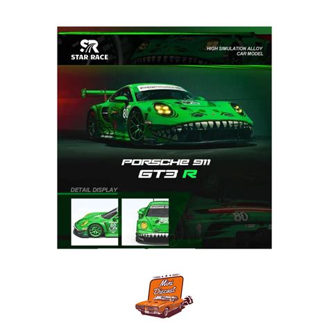 Star Race Porsche 911 Gt3 R Rexy 80 Ao Racing Imported Mini Diecast