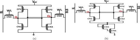A Cntfet 6t Sram B Darlington Based Low Leakage 8t Sram Download Scientific Diagram