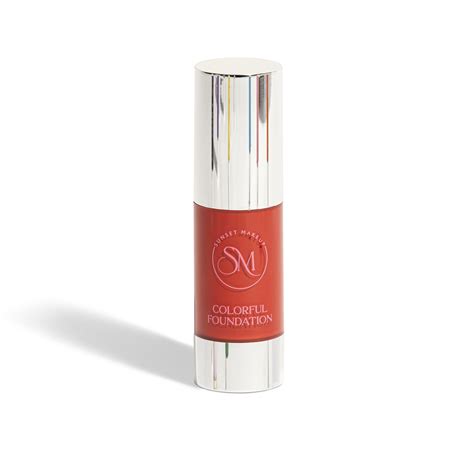 Colorful Foundation Sunset Makeup