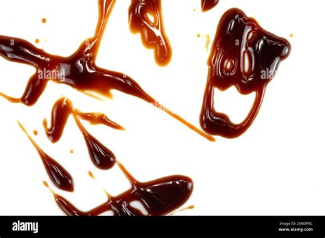 A Drop Of Balsamic Vinegar Isolated On White Background Balsamic