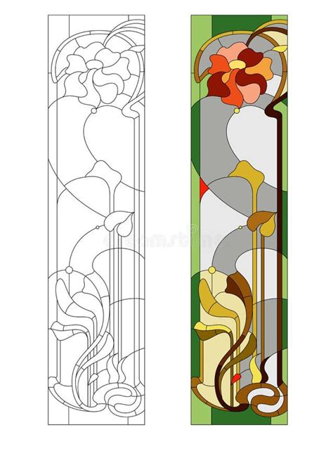 Traditional Stained Glass Patterns Stock Vector Illustration Of