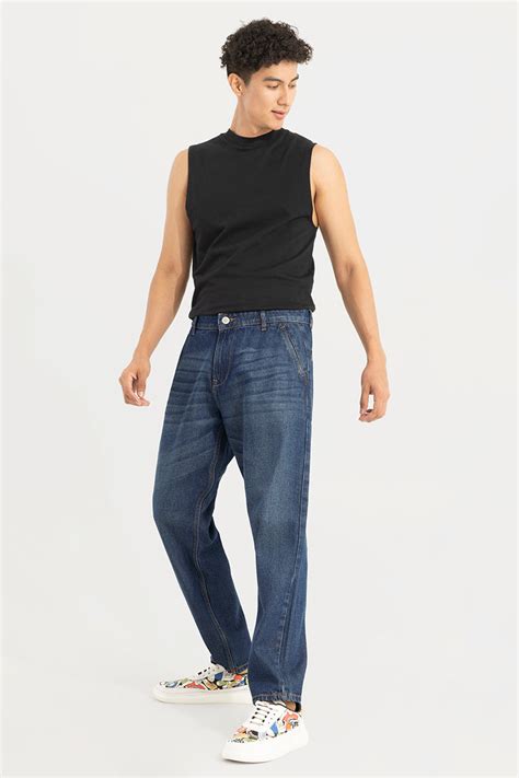 Buy Mens Zappy Blue Basic Baggy Jeans Online Snitch