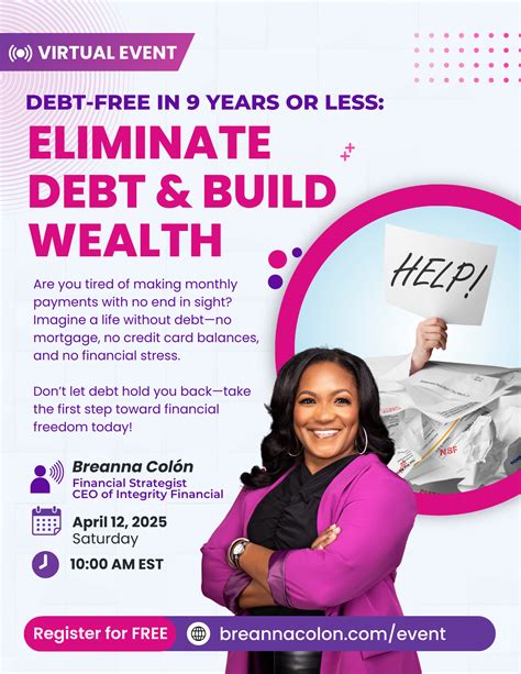 Debt Elimination Webinar Become Debt Free In 9 Years Or Less
