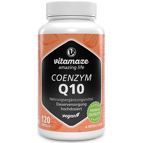 Coenzyme Q10 120 gélules végétaliennes Vitamaze