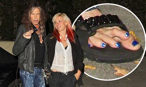 Steven Tyler Reveals His Unsightly Shrimp Toes In Action Sandals As He