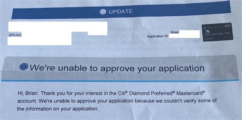 My Suspicious Credit Card Rejection Letters One Mile At A Time
