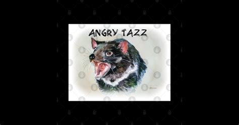 Angry Tazz The Tazzy Devil Angry Tazz Sticker Teepublic