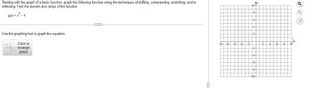 Solved Starting With The Graph Of A Basic Function Graph