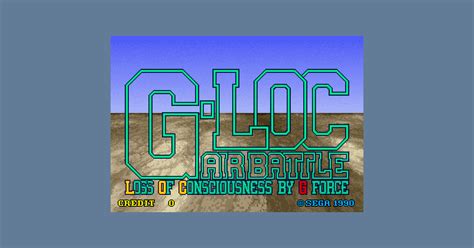 Check Your 6 G Loc For Game Gear Review G Loc Air Battle