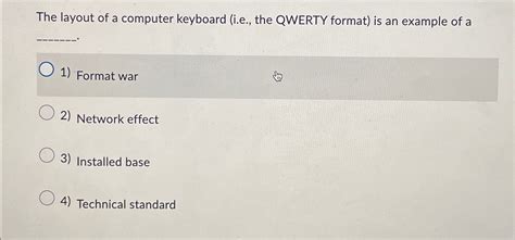 Solved The Layout Of A Computer Keyboard I E ﻿the Qwerty