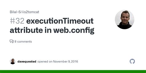 Executiontimeout Attribute In Nfig · Issue 32 · Bilal S
