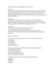 Database Management Practice Quiz Test Your Knowledge Course Hero