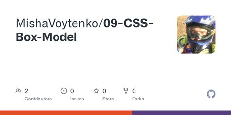 GitHub MishaVoytenko CSS Box Model