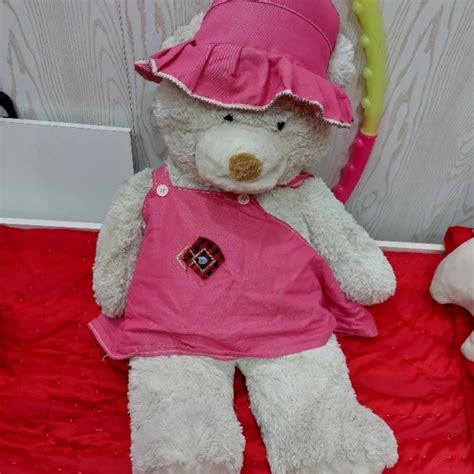 کمدا قیمت و خرید خرس ابعاد حدود 80 سانت رنگ شیری