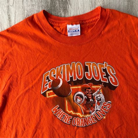 Vtg 90a Osu Eskimo Joes Orange Country T Shirt Depop