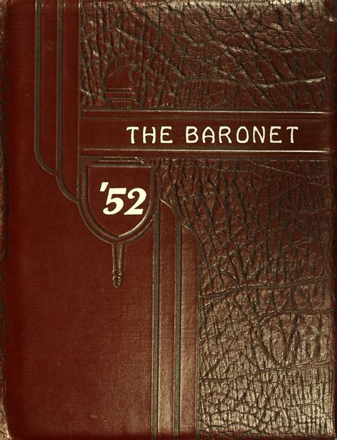 1952 Yearbook From Johnstown High School From Johnstown New York For Sale