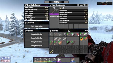 7 Days To Die How To Craft And Use The Steel Sledgehammer