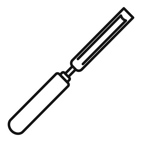 Premium Vector Chisel Iron Icon Outline Chisel Iron Vector Icon For