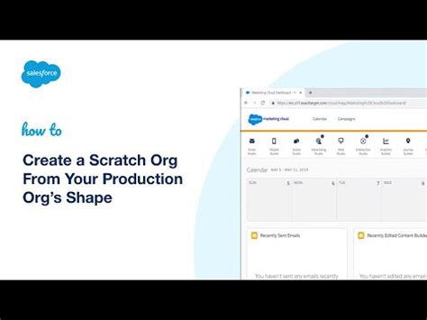 Create A Scratch Org From Your Production Org S Shape Salesforce Platform YouTube