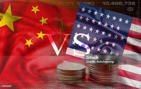 Perang Dagang China Dan Amerika Serikat Foto Stok Unduh Gambar