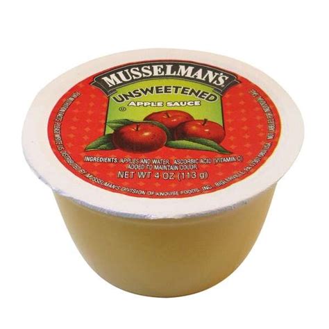 Musselmans Musselmans Unsweetened Apple Sauce 4 Oz Bowls Pk12