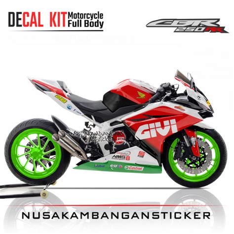 Decal CBR 250 RR Givi Merah Nusakambangan Sticker