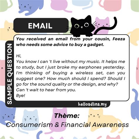 [spm Writing] E Mail On Buying A New Gadget Making Suggestions Helloadlina My