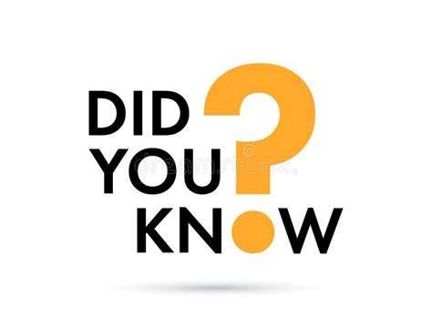 Did You Know Icon In Flat Style Banner Interesting Facts Vector