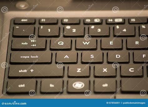 image of a laptop keyboard layout usually it has a shorter travel