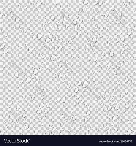 Realistic Pure And Transparent Water Drops Set Vector Image