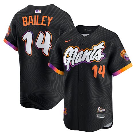 Patrick Bailey San Francisco Giants Anthracite City Connect Limited Jersey