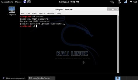 Tutorial Ganti Password User Di Kali Linux