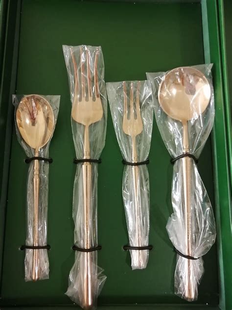 Nutrilite Fine Dining Cutlery Set Gold Rose Gold Rainbow