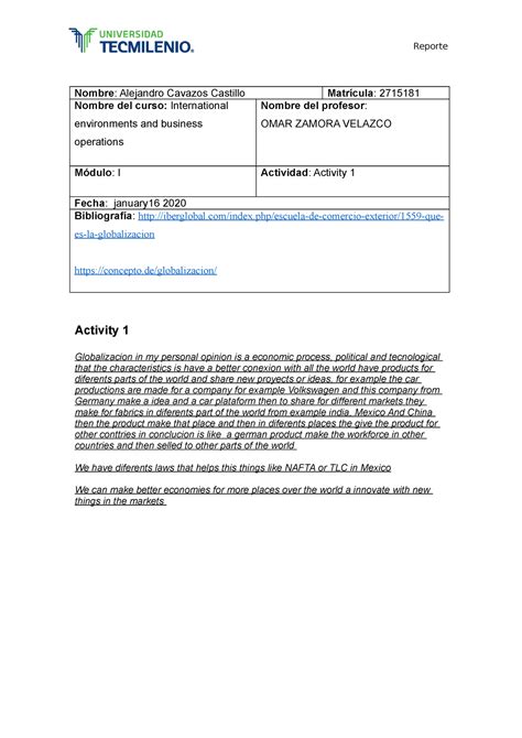Examen 6 Mayo 2017 Preguntas Y Respuestas Reporte Nombre Alejandro