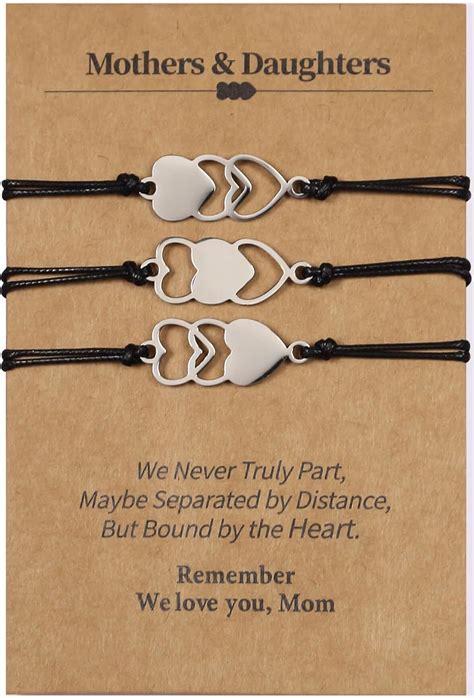 Mother Birthday Party Favor Daughter Bracelets Set Of 3