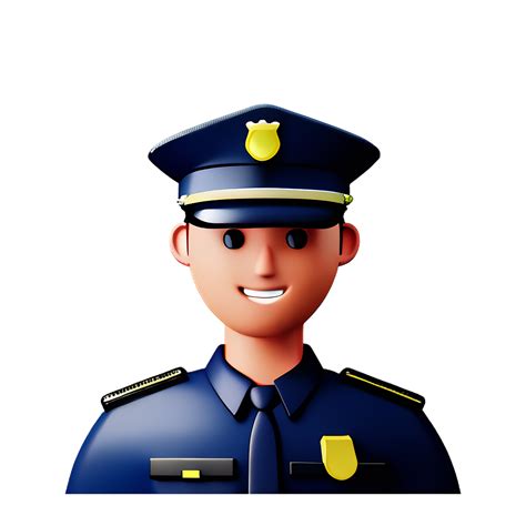 Police Face 3d Rendering Icon Illustration 28576824 Png