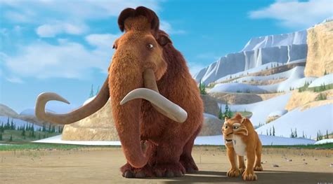 Manfred Scrat Sid Diego Ice Age Png Clipart African Elephant