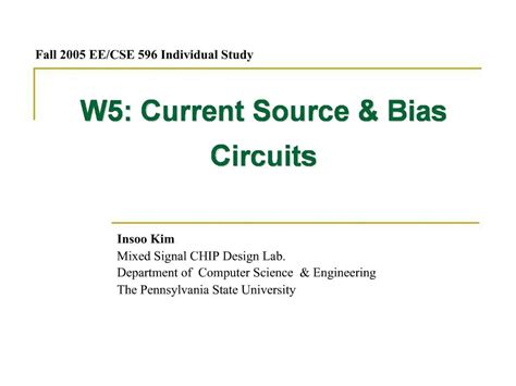 PPT W Current Source Bias Circuits PowerPoint Presentation Free Download ID