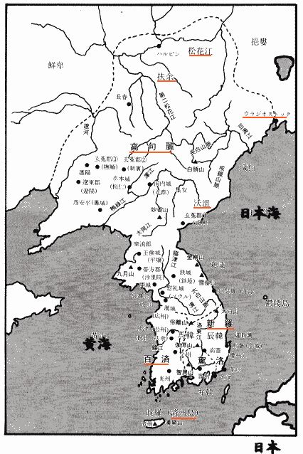 古代朝鮮地図