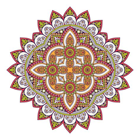 Premium Vector Decorative Geometric Tile Illustration
